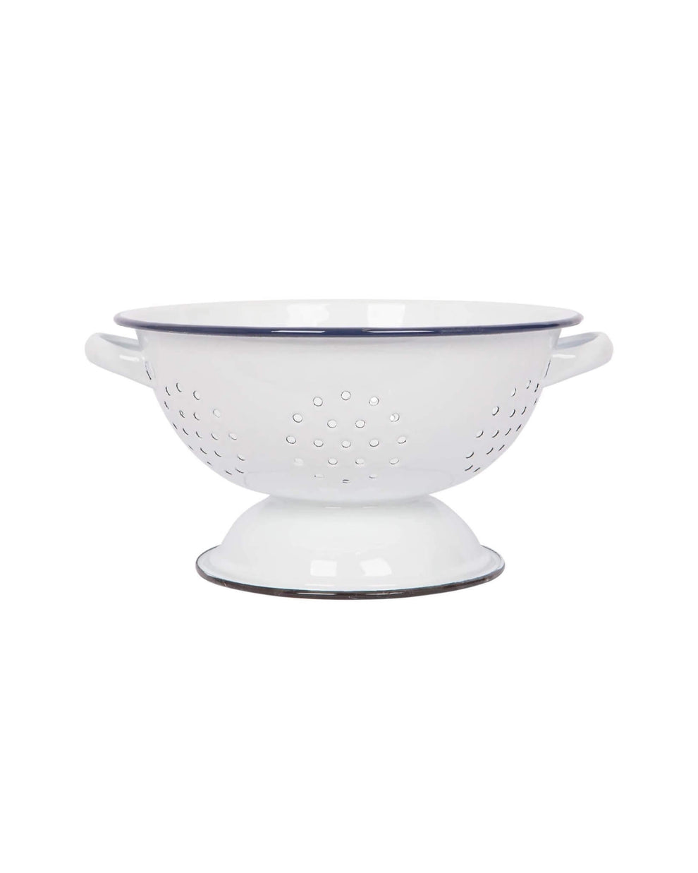 Classic White Enamel Colander – Vintage Style | Weald Store – weald store