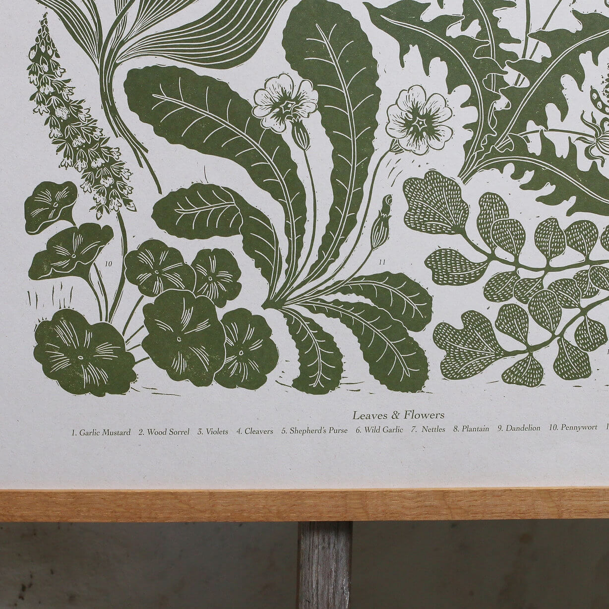 Seasonal Linocut Print Spring by Isla Middleton – weald store