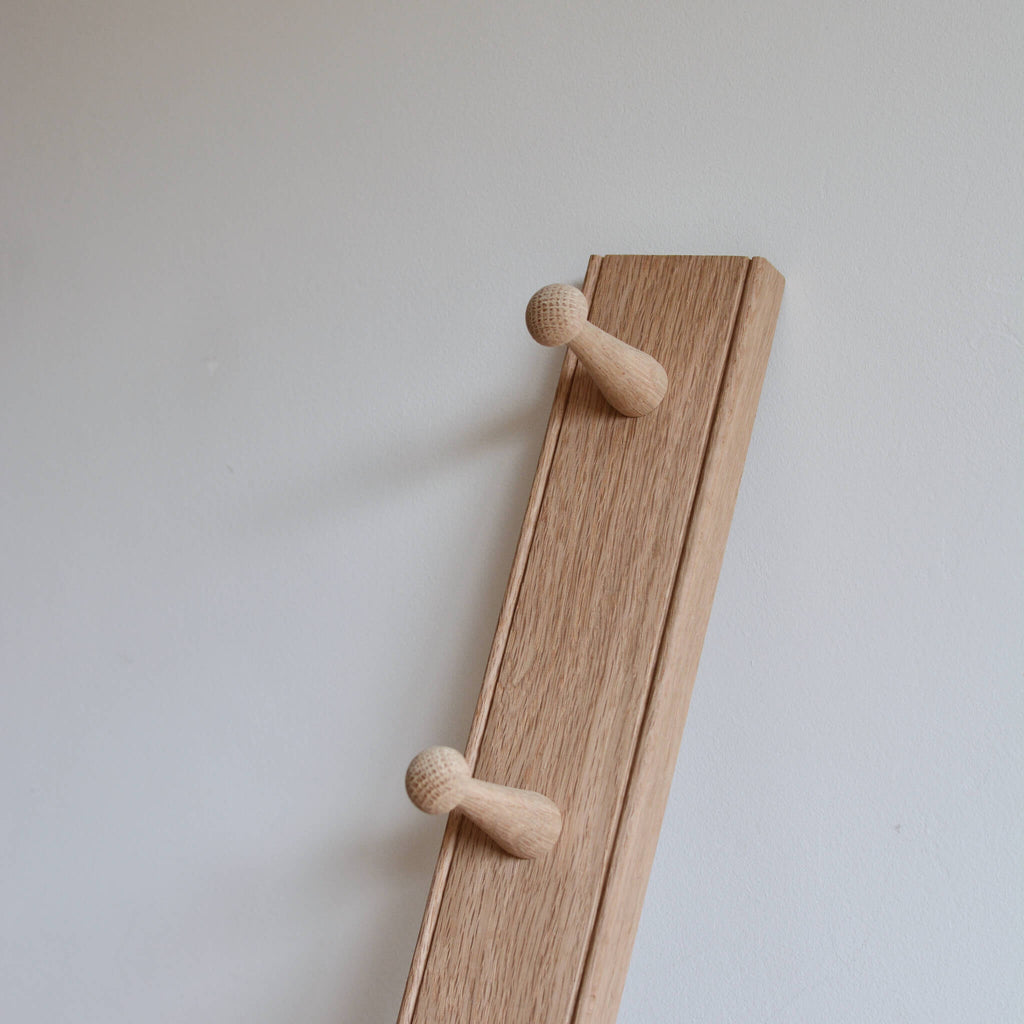 Oak Peg Rail by Creamore Mill at Weald Store - 4 Peg – weald store